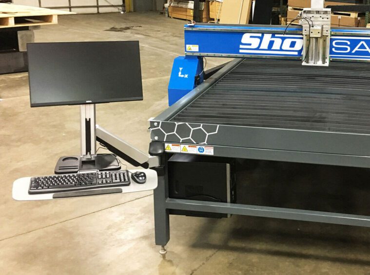 Control Stand & Computer Mount Options - Router | ShopSabre CNC