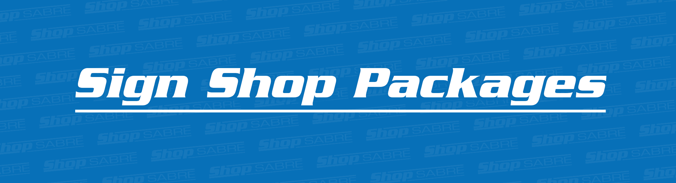 Sign Shop Packages | ShopSabre CNC
